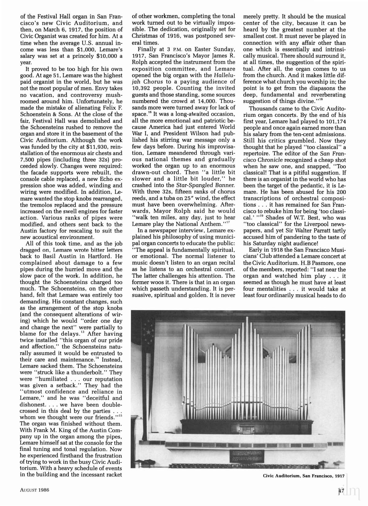 American Organist - Edwin H. Lemare